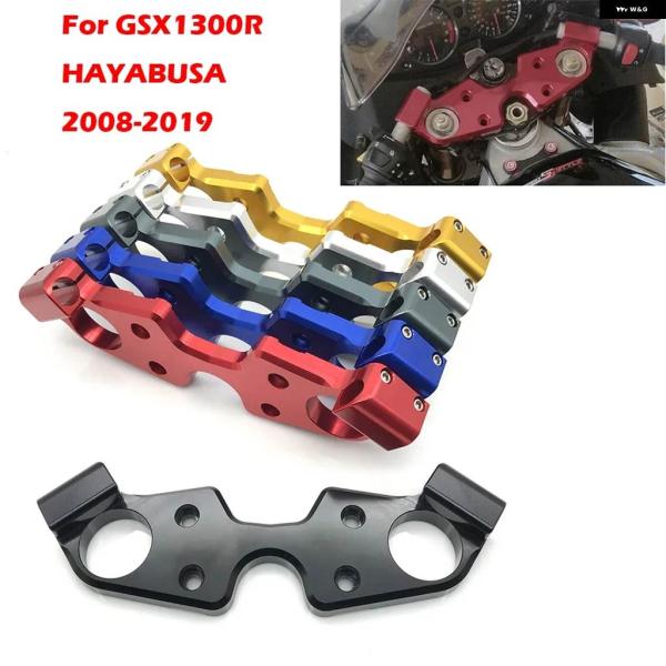 GSX1300R GSX 1300 R HAYABUSA 2008-2019 バイク ローダウントップ フォーク ブリッジアッパー トリプルツリー ハンドルバー クランプ ブラケット カスタム パーツ アクセサリーProtective pa...