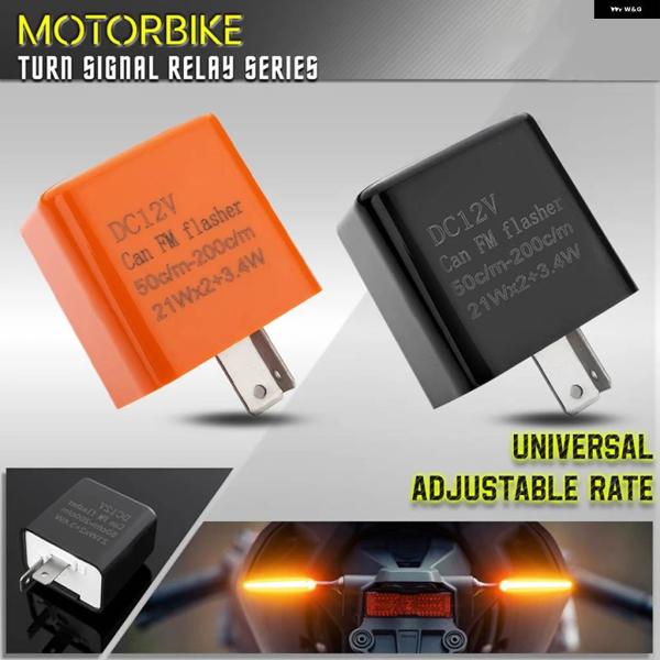 2ピン LEDフラッシャーリレー 周波数 スクエア 点滅 オートバイ LEDライト ウィンカー ブリンカー インジケーター 12V フラッシュ カスタム パーツ アクセサリーBattery Included:NoHigh-concerned...