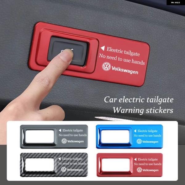 フォルクスワーゲン ポロ アルテオン ティグアン ゴルフ トゥアレグ GTI アマロック用 車用電動テールゲートハザード ステッカー 装飾 カスタム パーツ アクセサリーHigh-concerned chemical:NoneModel:V...