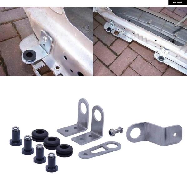 KスワップKシリーズ ホンダ シビック モーターEG DC2 EK全K20-K24 エンジン 用ボルトオン ラジエーター ブラケット キット シルバー カスタム パーツ アクセサリーSpecial Features:bracketItem ...