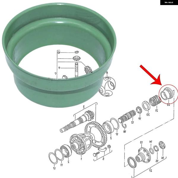 マニュアル ギア ボックス 020 シール ハウジング トランスアクスルフランジスリーブ VW ゴルフ MK1 MK2 MK3 1979 1980 1981 1982-2002 コントロール アーム マウント 用 カスタム パーツ アクセサ...