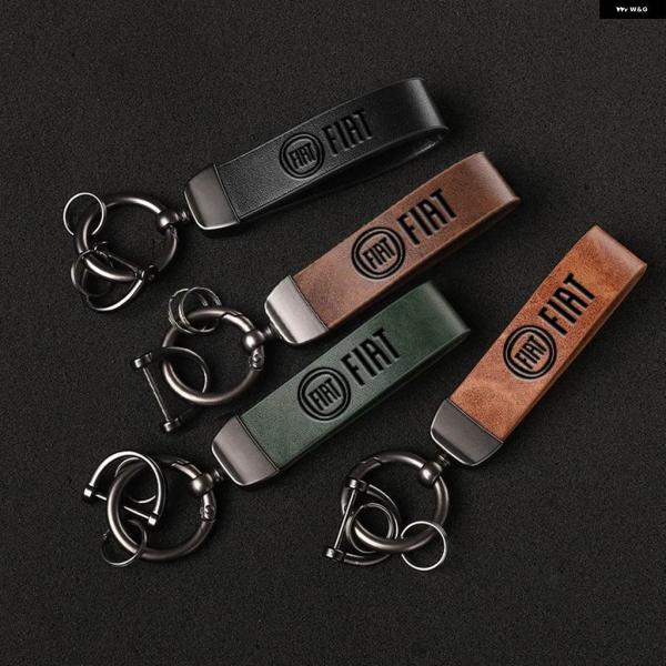 3D フィアット バッジ カーキー チェーン キーリング フィアット 500 パルス パンダ ティポ ストラーダ 600 500L モビ ドブロ フルバック用 カスタム パーツ アクセサリーHigh-concerned chemical:N...