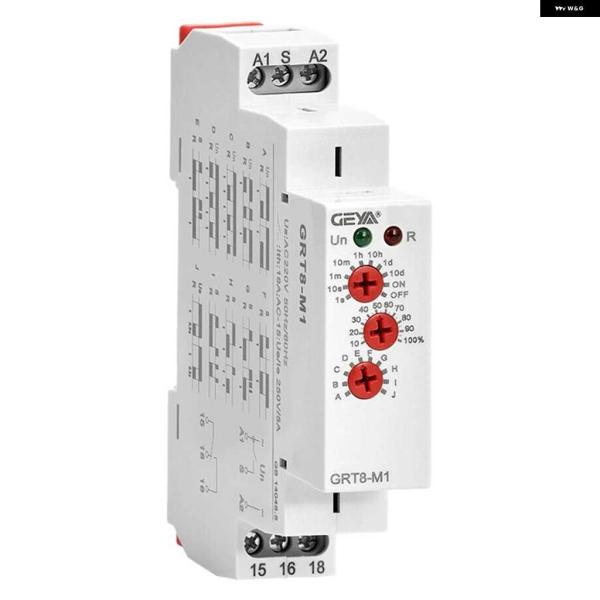 GEYA GRT8-M1 オンオフタイムディレイリレー 16A AC/DC12V-240V 多機能 DINレール自動タイマーリレー カスタム パーツ アクセサリーHign-concerned Chemical:NoneItem Type:M...