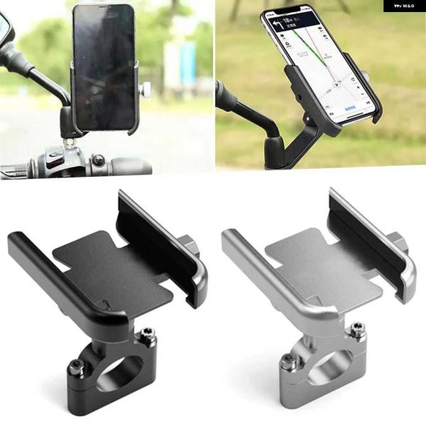 スズキ バーグマン AN125 AN200 AN400 AN650 オートバイ バイク 携帯電話 ホルダー GPSナビゲーター ミラー ハンドルバー ブラケット アクセサリー カスタム パーツ アクセサリーOrigin:Mainland C...