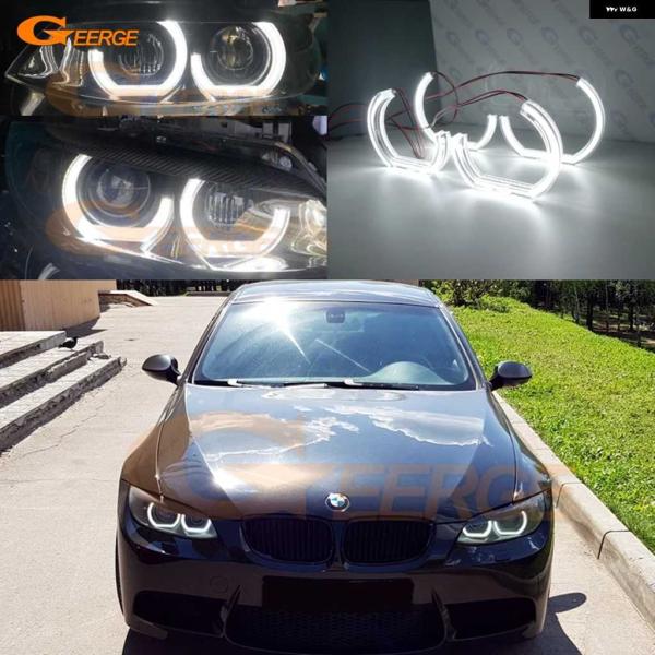 BMW 3シリーズ E90 E91 E92 E93 キセノン ヘッドライト DRL クリスタル 超高輝度 DTM M4 スタイル LEDエンジェルアイキット ハローリング カスタム パーツ アクセサリーHign-concerned Chem...