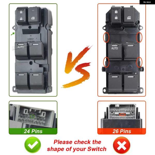 ホンダ CRV CR-V 2014-2017 オートパワーウィンドウコントロールガラスボタンスイッチカーパーツ 35750-T0A-H11 35750T0AH11 35750-T0A-A11 カスタム パーツ アクセサリーHign-conc...