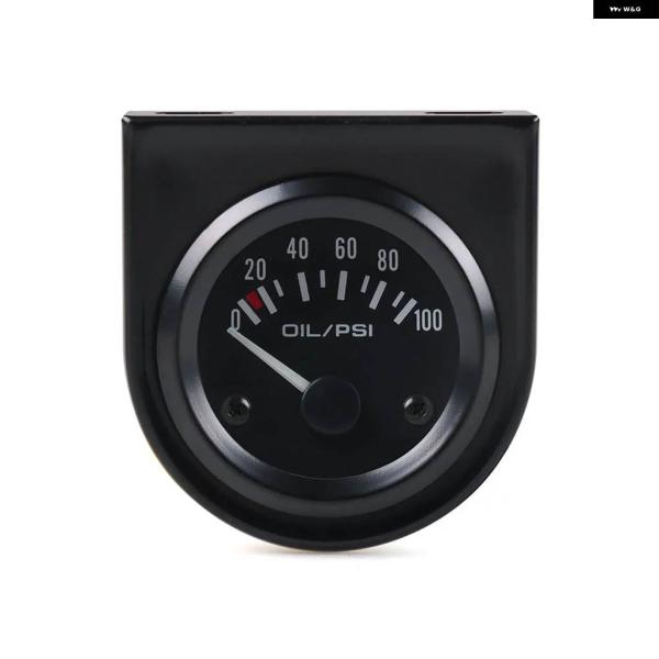 2インチ 52MM 車用 汎用 オイル圧力計 センサー 0-100 PSI ホワイト LED ライト オイルプレスゲージ 車用メーター カスタム パーツ アクセサリーHign-concerned Chemical:NoneOther Par...