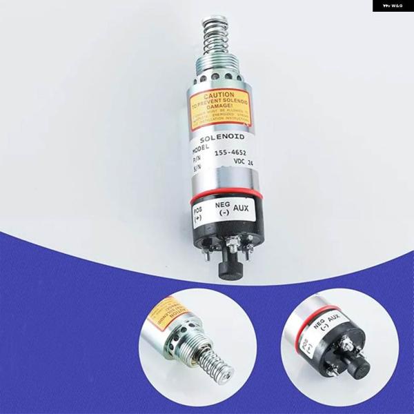 155-4652 燃料遮断 ソレノイド 1554652 8C-3663 キャタピラー エンジン 3114 3116 3126 E320B E325B E325C E325CL - 3端子 24V カスタム パーツ アクセサリーHign-co...