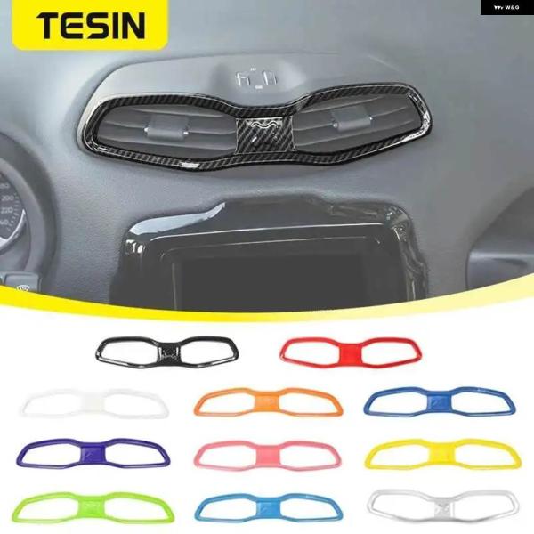 ABS カーセンター コンソール エアコン ベント アウトレット 装飾 カバー トリム ジープ レネゲード 2016-2022 インテリア カスタム パーツ アクセサリーHigh-concerned chemical:NoneExterna...