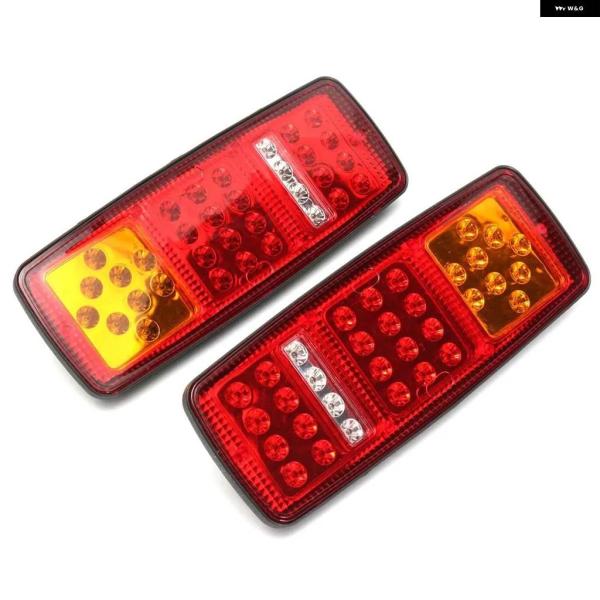 12V24V LED トラック リア テールライト トラック サイドライト トレーラー ハザード灯 ブレーキライト ストップ リバースランプ カスタム パーツ アクセサリーVoltage:12 V / 24 VSpecial Feature...