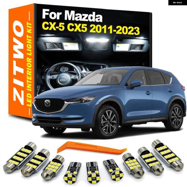 11個 LED 電球 インテリア ドーム読書灯キット マツダ CX5 CX-5 2011 - 14 - 2018 - 23 カスタム パーツ アクセサリーSize:31mmFor Vehicle Brands/Model:MAZDAVolt...