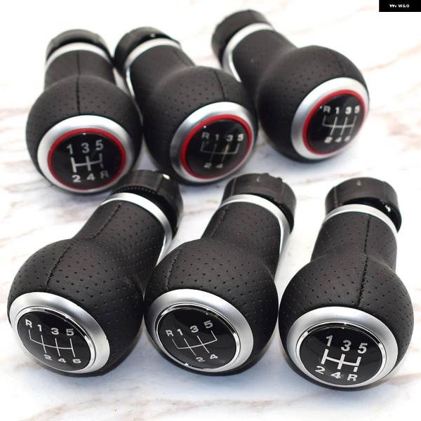 5/6速 マニュアル 車用 ギア シフト ノブ レバー スティックペンハンドル アウディ A4 S4 B8 8K A5 8T Q5 8R S LINE 2007-2015 レッドリング カスタム パーツ アクセサリーHigh-concern...