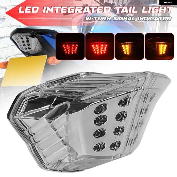 ヤマハ FZ6R XJ6 2009 - 17 オートバイ LED 一体型 テールライト インジケーター ランプ DRL カスタム パーツ アクセサリーBattery Included:NoHigh-concerned chemical:No...