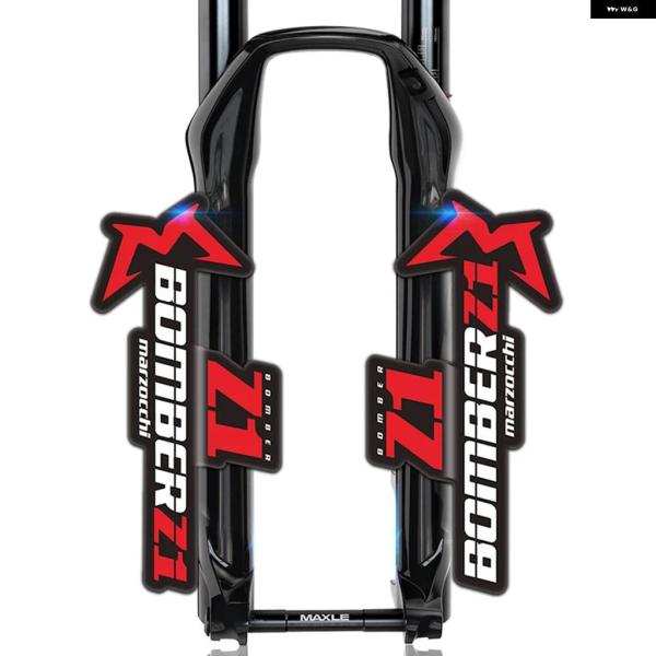 2020 MARZOCCHI BOM Z1 フロント フォーク ステッカー MARZOCCHI MTB 自転車 フォーク デカール バイク ステッカー デカール カスタム パーツ アクセサリーHigh-concerned chemical:...