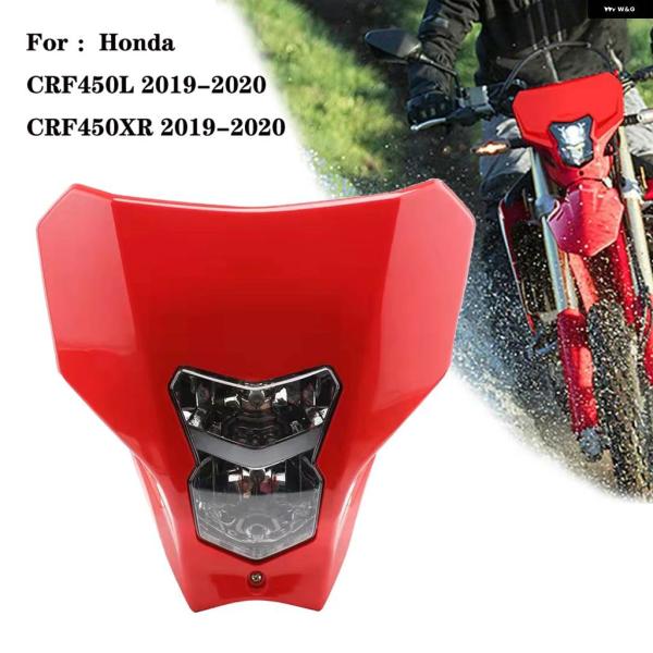 LED ヘッドライト エンデューロ MX デュアルスポーツ ヘッドライト フロントランニングランプ ホンダ CRF450L CRF450XR CRF 125 250 450 R/F/L/RX用 カスタム パーツ アクセサリーHigh-con...