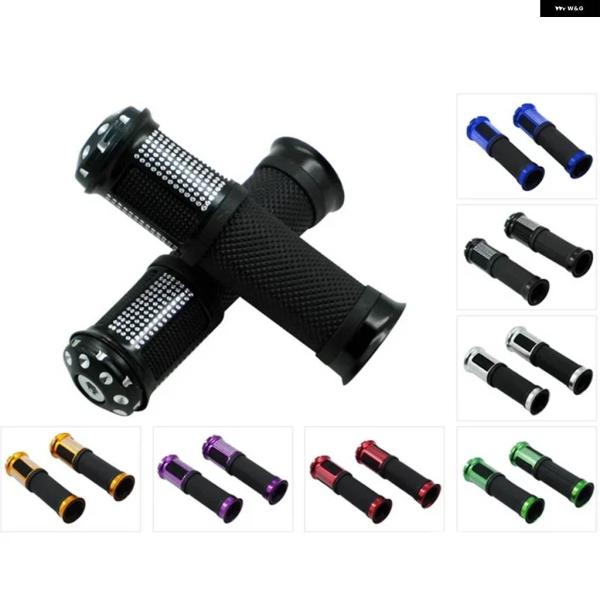 バイク ハンド グリップ ハンドルバー スロットル ソフトラバー 7/8インチ 左 グリップ 1インチ右 カスタム パーツ アクセサリーHigh-concerned chemical:NoneModel Name:1 Pair Motorc...
