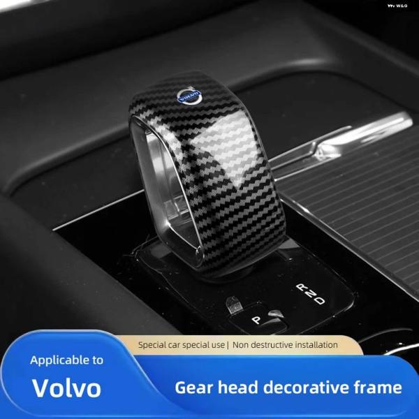 車用 シフト ハンドルカバー ギア シフター 装飾 シェル ボルボ XC90 V90 V60 XC60 V40 EC40 EX40 S80 S60 S90 C40 XC40 V70用 カスタム パーツ アクセサリーHigh-concerne...