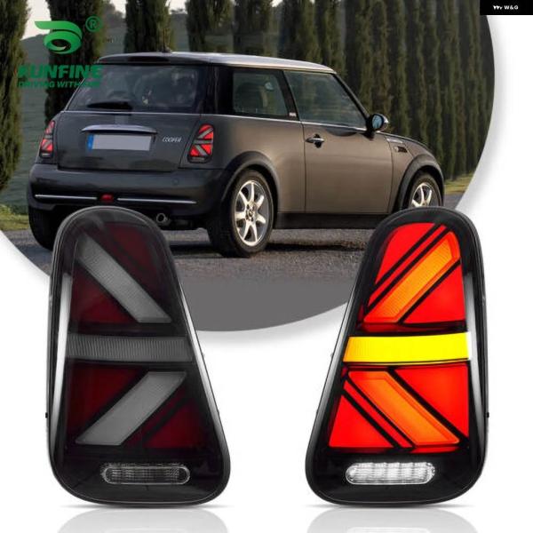 BMW MINI COOPER R50 R52 R53 2001-2006用 車用 テールライト アセンブリ LED ウィンカーライト DRL ブレーキ リバース テールライト テール カスタム パーツ アクセサリーHigh-concern...