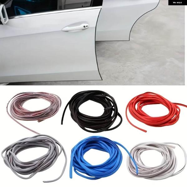 5M ゴム製 ドア プロテクター モールディング トリム 傷防止ツール 車両サイドドア/ボディ用 粘着 カスタム パーツ アクセサリーHigh-concerned chemical:NoneSticker Placement:Door &a...