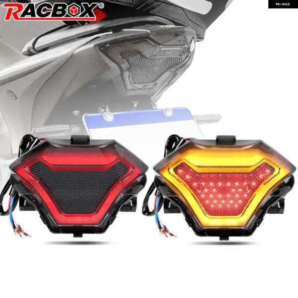 12V オートバイ LED テールライト ヤマハ MT07 FZ07 MT03 R3 R25 MT25 LC150 SNIPER150 2013-2024 運転ウィンカー ブレーキランプ カスタム パーツ アクセサリーBattery Inc...