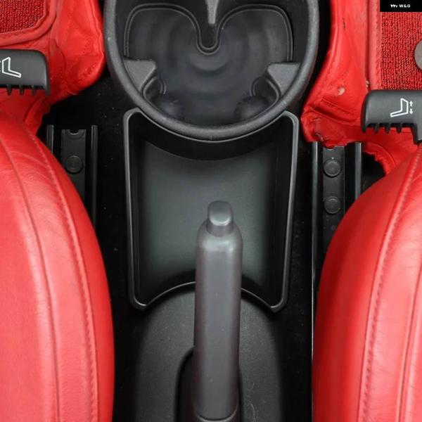 2011〜2015年式 FIAT 500用 ABS製 センター コントロール ギア パネル ハンドブレーキ ストレージ ボックス トレイ パーツ 1個 カスタム パーツ アクセサリーHigh-concerned chemical:NoneI...