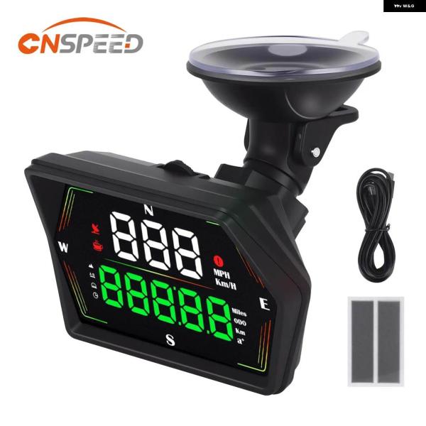 HUD G21 GPS 車載ヘッドアップ ディスプレイ デジタルスピード メーター MPH KMH 大型フォント オーバースピードアラーム 全車種対応 電子式 カスタム パーツ アクセサリーSpeed type:OBD vehicle sp...