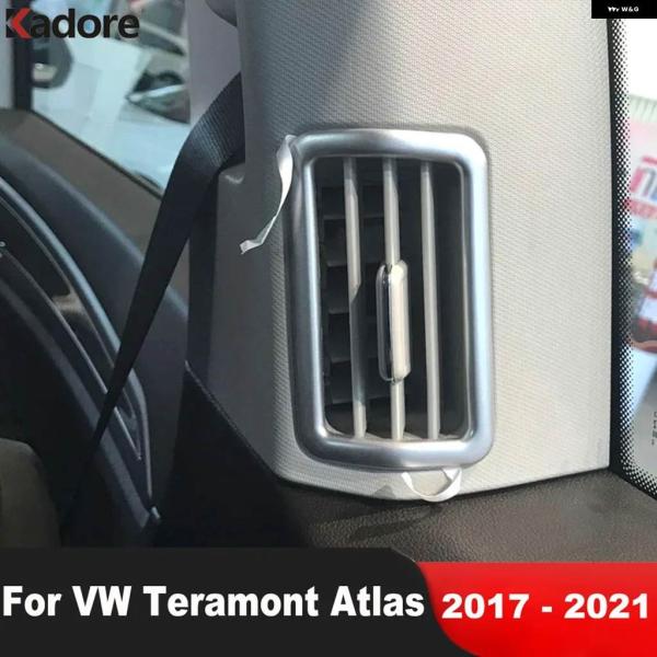 フォルクスワーゲン VW テラモント アトラス 2017-2020 2021 マット インテリア 用 リアピラー エアコン カバー トリム カスタム パーツ アクセサリーHigh-concerned chemical:NoneItem We...