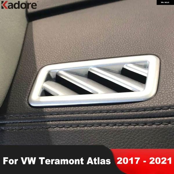 フォルクスワーゲン VW テラモント アトラス 2017-2020 2021 カーボン インテリア 用 フロント エアコン カバー トリム カスタム パーツ アクセサリーHigh-concerned chemical:NoneItem We...