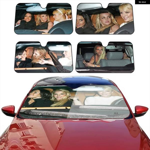 パリス ブリトニー リンゼイ ヒート クール ドライブ サンシェード フロントガラス カバー シェード サンシェード 紫外線対策 サンバイザー プロテクター カスタム パーツ アクセサリーProduct application scenar...