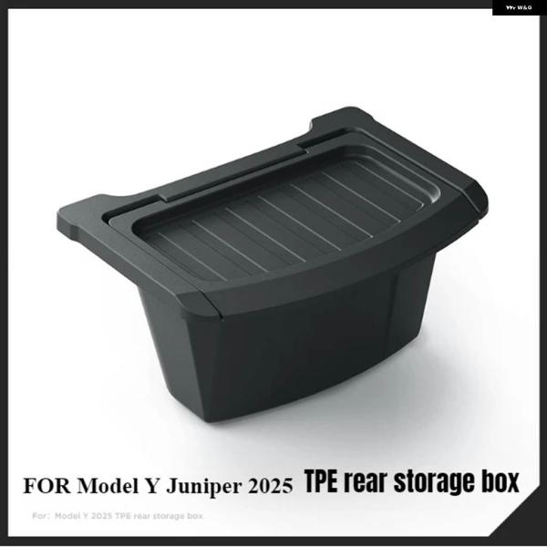 2025 カー テスラ モデルY ジュニパー リアビン 収納 ボックス ボトム オーガナイザー ケース ゴミ箱 オーガナイザー カスタム パーツ アクセサリーProduct shape:RectangleSpecial Features:L...