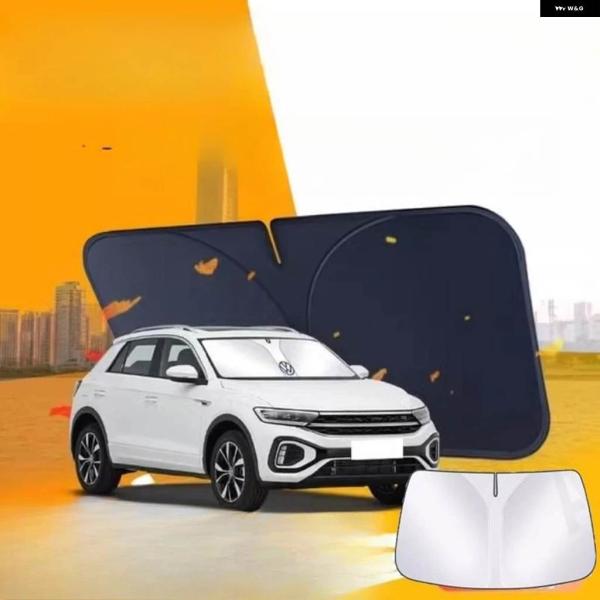 フォルクスワーゲン T ROC T-ROC 車用 フロントガラス サンシェード 紫外線カット リフレクター オートウィンドウバイザー シールドカバー パラソル カスタム パーツ アクセサリーProduct application scena...