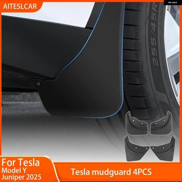 テスラ モデルY 2025 ジュニパー マッドガード 4個 マッド フラップ ガード フェンダー テスラ モデルY ジュニパー 2025 カスタム パーツ アクセサリーHigh-concerned chemical:NoneExternal...