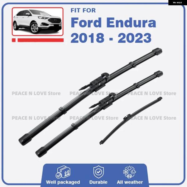 フロント リア ウィンドスクリーン ワイパー ブレード フォード エンデューラ 2018 - 2023 3ピース ウィンドシールド ウィンドスクリーン ウィンドウ ラバー ブラシ オート カスタム パーツ アクセサリーHigh-concer...