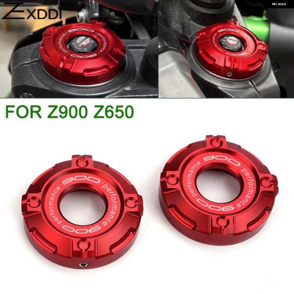 カワサキ Z900 Z650 650 RS 2017-2025 アルミ バイク ショック アブソーバー キャップ 3星 コラム トリム カバー カスタム パーツ アクセサリーProtective parts:OtherHigh-concer...