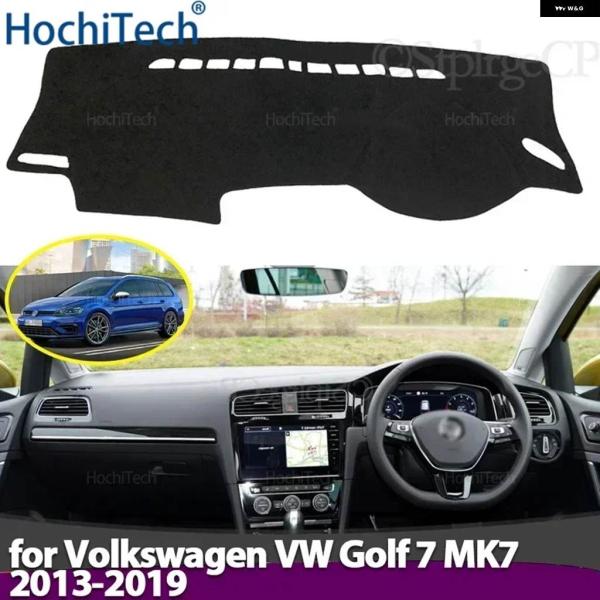 ダッシュボード カバー ボード パッド カーペット 紫外線防止マット フォルクスワーゲン VW ゴルフ 7 MK7 2013-2019 サンシェード カーペット カスタム パーツ アクセサリーHigh-concerned chemical:...