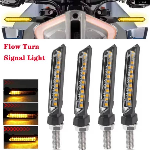 2個 8MM オートバイ LED ウィンカーライト ブリンカー 12V インジケーター ライト アンバー 流水ランプ リア ウィンカーランプ カスタム パーツ アクセサリーBattery Included:NoHigh-concerned ...