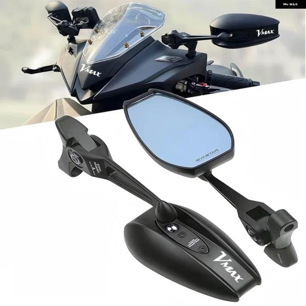 2個/ペア バイク サイドミラー バックミラー リアビュー ヤマハ VMAX 1200 1700 V-MAX 1200 NMAX N MAX アルミ カスタム パーツ アクセサリーHigh-concerned chemical:NoneIt...