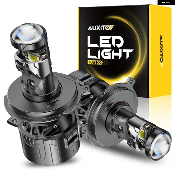 2個 ターボ H4 LED プロジェクター ヘッドライト 9003 ハイ/ロービームランプ ジープ コンパス レネゲード メルセデス W124 カスタム パーツ アクセサリーHigh-concerned chemical:NoneCar B...