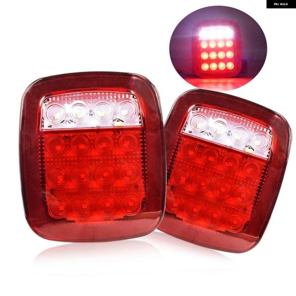 2個 LED テール 12V/24V 多機能 テールライト ブレーキ リバース フォグライト 3-IN-1 トラック /SUV/トレーラー カスタム パーツ アクセサリーHigh-concerned chemical:NoneVoltage...