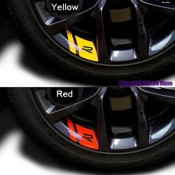 反射性車ホイールリム ステッカー 6枚 フォルクスワーゲン VW Rライン ゴルフ 8 ビートル シロッコ パサート シャラン ティグアン ジェッタ トランク カスタム パーツ アクセサリーHigh-concerned chemical:N...