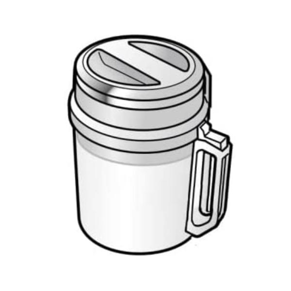 東芝 掃除機 VC-C6 VC-C7A VC-CF20A用 ダストカップ 一式 414A1391です。写真撮影等のためパッケージを開封します。