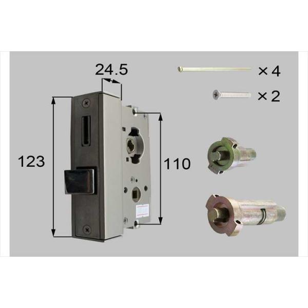 リクシル(新日軽) 8QAJ02EV ＰＨ・ＰＪ型錠錠本体セット（片開き・両開き）です。