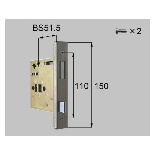 リクシル(新日軽) A8AAB0323 ＰＣ型錠錠本体（ＰＢ錠兼用）です。写真撮影等のためパッケージを開封します。