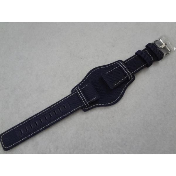 SEIKO 純正 SSA055J1 4R37-00F0用ベルト青 BUNDタイプの腕時計バンドです。汎用タイプなので他の時計にもおすすめです。時計取り付け幅：約22mm