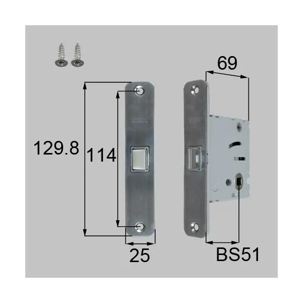 新品 リクシル(トステム) MDW294C 丸座・角座ハンドル用箱錠(錠無し・錠付き兼用) 室内ドア部品です。写真撮影等のためパッケージは開封します。追跡付き送料無料の場合パッケージを破棄するか折りたたんで同梱しての発送予定です。