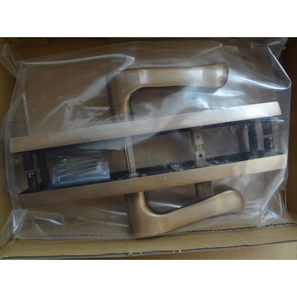 新品 パナソニック 純正 ４型ハンドル　ブロンズ間仕切錠 MJH20201BN22(MJH20201BN21の後継品)です。※ラッチケースは別売です。写真撮影等のためパッケージは開封します。