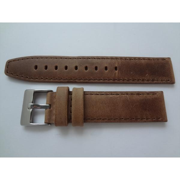 Hadley Roma MS904 腕時計 Horween レザーベルト RUST(茶のような色) 時計バンド です。ヴィンテージデザインで、傷やこすれのようなものは仕様であり、不良ではありません。商品の性質上少しこすれたりするとその跡が変...