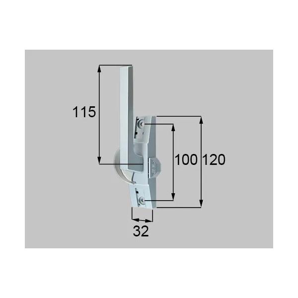 リクシル(新日軽) SVQ99RS01 大型クレセント（ロック付）　Ｒ 窓（サッシ）部品(鍵・錠)  です。