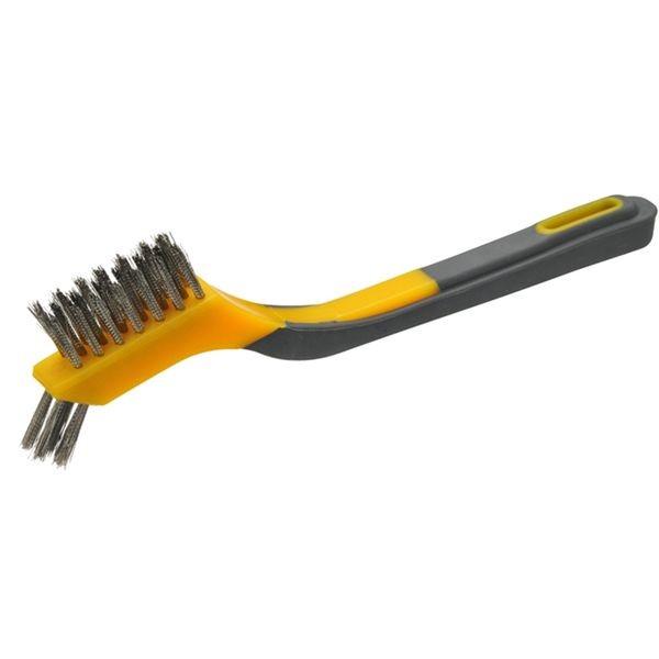 【商品説明】 ■ソフトグリップ仕様なので握りやすく、力を加えやすい。 ■さび落とし・塗膜剥し・下地研磨・溶接面の仕上げなどに使用。 ■サビに強く、耐久性抜群。