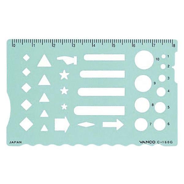 ■■■■■ご購入前に必ずご確認ください■■■■■ＰＣ　⇒　商品ページ下部の【商品説明】の内容スマホ⇒「すべて見る」をタップし【商品説明】の内容■■■■■■■■■■■■■■■■■■■■■■■■●カード型サイズの製図用テンプレート定規 ●色：ラ...